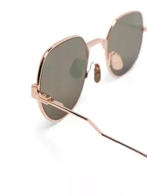 Thom Browne Round-frame Sunglasses - Gold