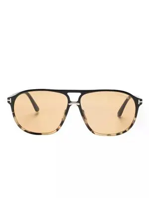 TOM FORD Pilot-frame Sunglasses - Black
