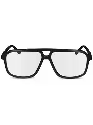 Calvin Klein Rectangle Frame Eyeglasses - Black