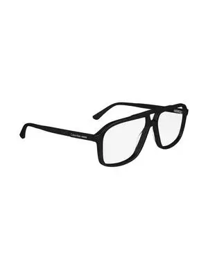 Calvin Klein Rectangle Frame Eyeglasses - Black