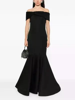 AAVVA Off-shoulder Gown - Black