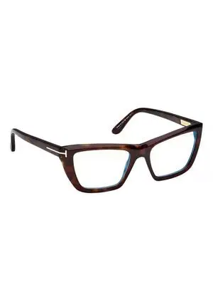 TOM FORD Cat-eye Frame Eyeglasses - Brown