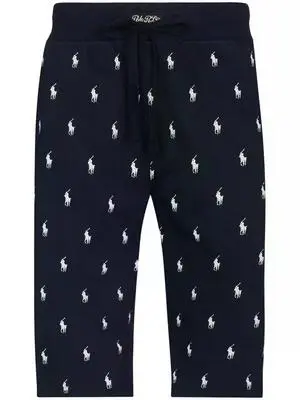 Polo Ralph Lauren Logo Print Pajama Shorts - Blue