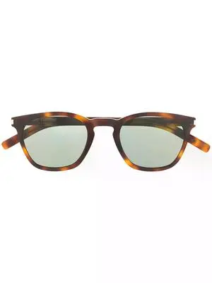 Saint Laurent Square Frame Sunglasses - Brown