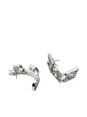 Marc Jacobs Mj Crystal-embellished Earrings