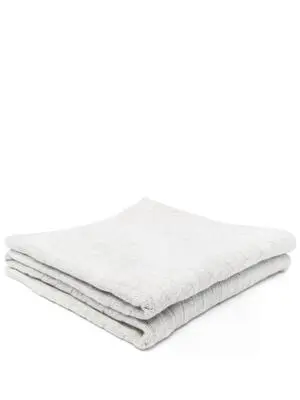 Ralph Lauren Cashmere Cable-knit Blanket - Grey