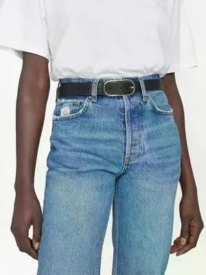 ANINE BING Harper Leather Buckle Belt