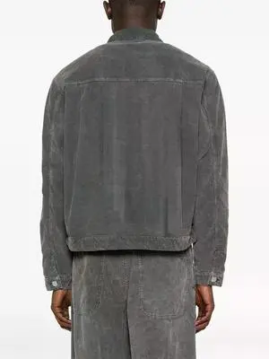 SUNFLOWER Cotton Single-breasted Coat - Grey