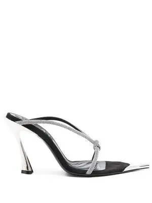 MUGLER 105mm Crystal-embellished Sandals