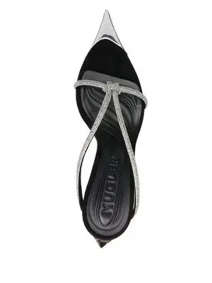 MUGLER 105mm Crystal-embellished Sandals