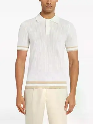 CHE Open-knit Cotton Polo Shirt