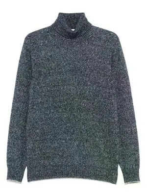 Brunello Cucinelli High-neck Sweater - Blue