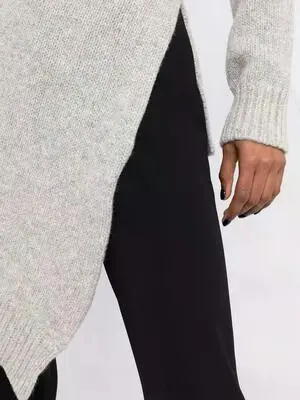 JIL SANDER Asymmetric Roll-neck Jumper - Grey