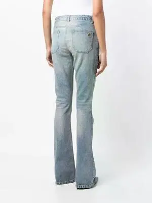 COURREGES Washed Denim Flared Jeans