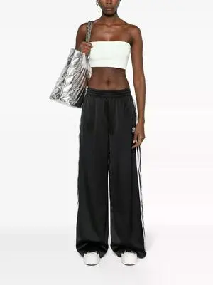 Adidas Wide-leg Satin Track Trousers - Black