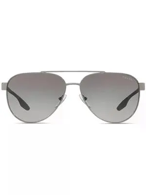 Prada Linea Rossa Aviator Sunglasses - Black