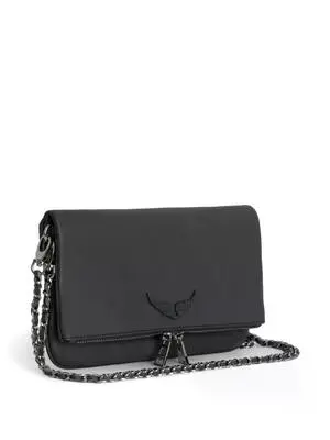Zadig&Voltaire Rock Leather Clutch Bag - Grey