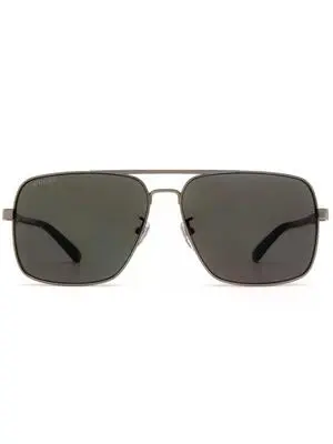 Gucci Pilot-frame Tinted Sunglasses - Silver