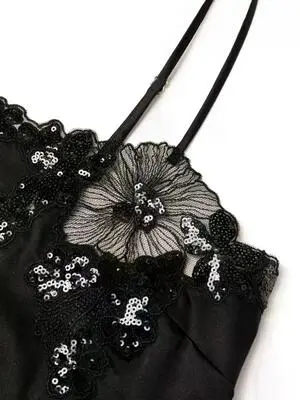 FLEUR DU MAL Sequin-embellished Camisole Top