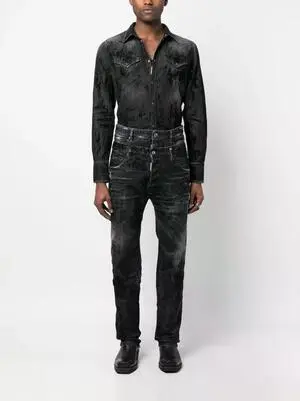 Dsquared2 Distressed-finish Denim Shirt