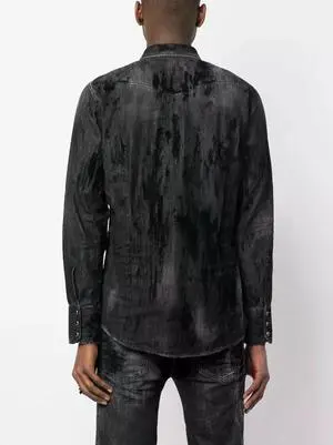 Dsquared2 Distressed-finish Denim Shirt