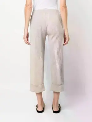 Brunello Cucinelli Drawstring Cropped Track Pants