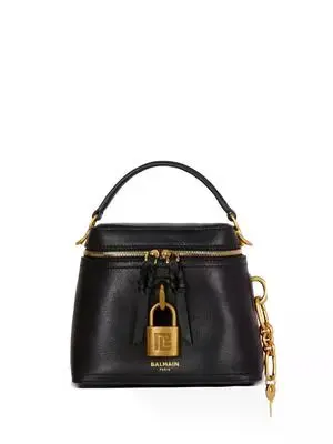 Balmain Pulse Vanity Leather Tote Bag
