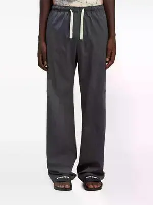 Palm Angels Monogram Drawstring-waist Trousers