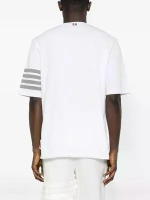 Thom Browne 4-bar Mock-neck T-shirt - White