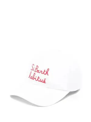 MC2 SAINT BARTH Embroidered Logo Cap - White