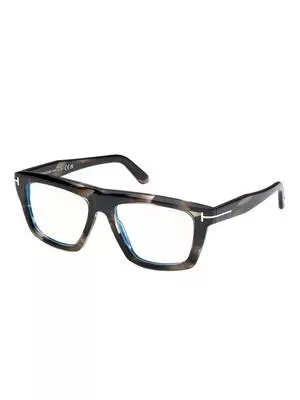TOM FORD Tortoiseshell Square Frame Glasses