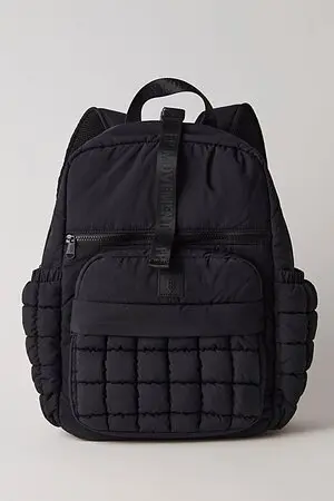Free People Quilted Backpack - Black