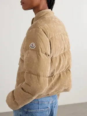 Moncler Essarts Ricrac-trimmed Corduroy Down Jacket - Brown