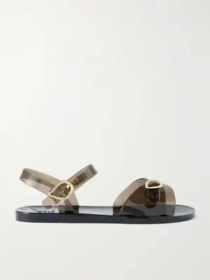 ANCIENT GREEK SANDALS Irini Recycled-pvc Slingback Sandals - Black