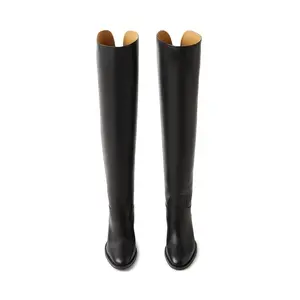 Ralph Lauren Barnet 55 Mm Calfskin Boots - Black