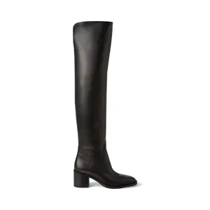 Ralph Lauren Barnet 55 Mm Calfskin Boots - Black