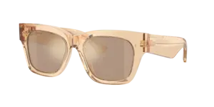 Burberry Sunglasses Light Brown Mirror Flash Gold
