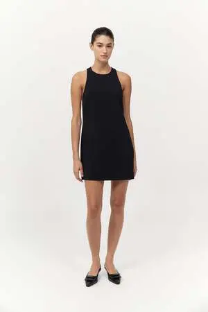 ST. AGNI Cut Away Shift Dress - Black