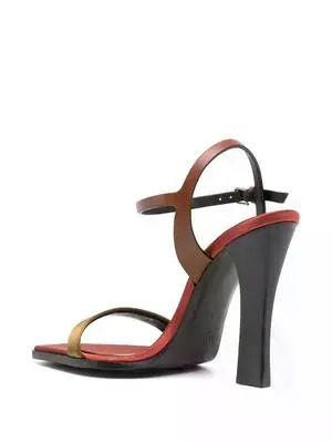 Saint Laurent 110mm Lydia Sandals - Brown