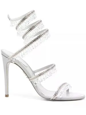 Rene Caovilla 105mm Chandelier Sandals - Grey
