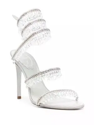 Rene Caovilla 105mm Chandelier Sandals - Grey