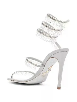 Rene Caovilla 105mm Chandelier Sandals - Grey