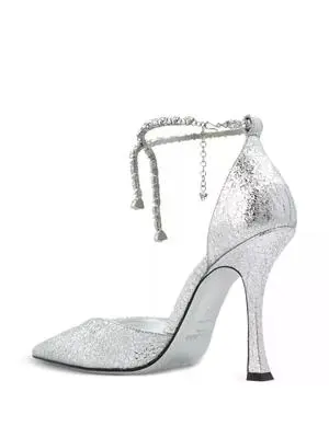 JIMMY CHOO 110mm Stevie Glitter Embellished Pumps