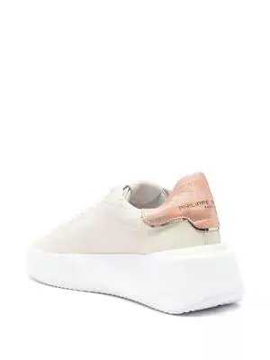 Philippe Model Tres Temple Lace-up Sneakers - Neutrals