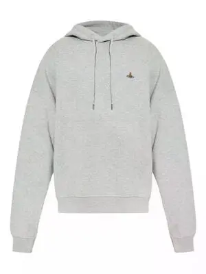 VIVIENNE WESTWOOD Orb-embroidered Hoodie - Grey