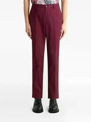 Etro Patterned Jacquard Straight-leg Trousers