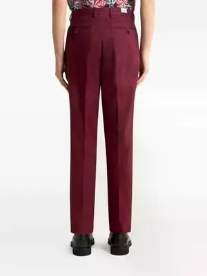 Etro Patterned Jacquard Straight-leg Trousers