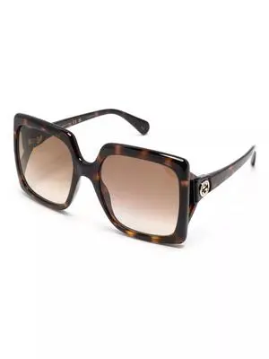 Gucci Interlocking G Sunglasses - Brown