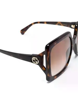 Gucci Interlocking G Sunglasses - Brown