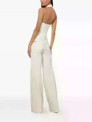 Alice + Olivia Heart Pocket Wide-leg Jeans